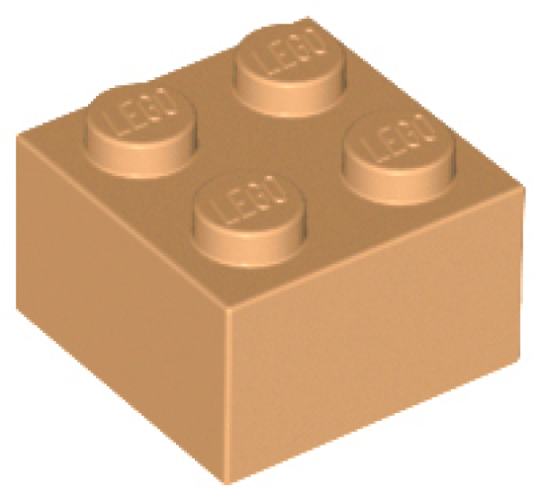 Lego Brick 2x2 Brown